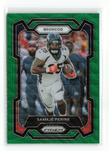 SAMAJE PERINE #88 2023 PANINI PRIZM BRONCOS GREEN WAVE | eBay