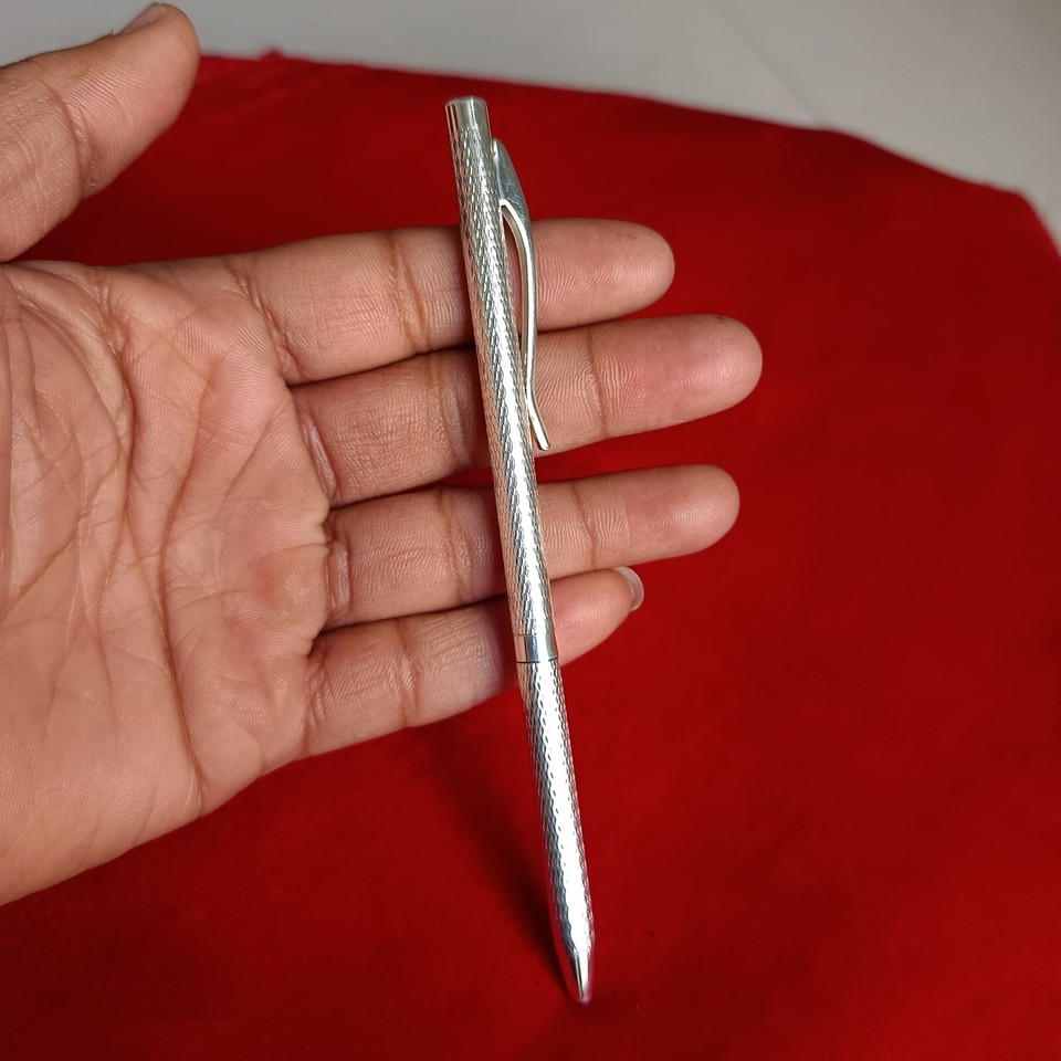 999 Silver Ballpoint Pen - 99% Pure BIS Hallmarked Smooth Writing | eBay