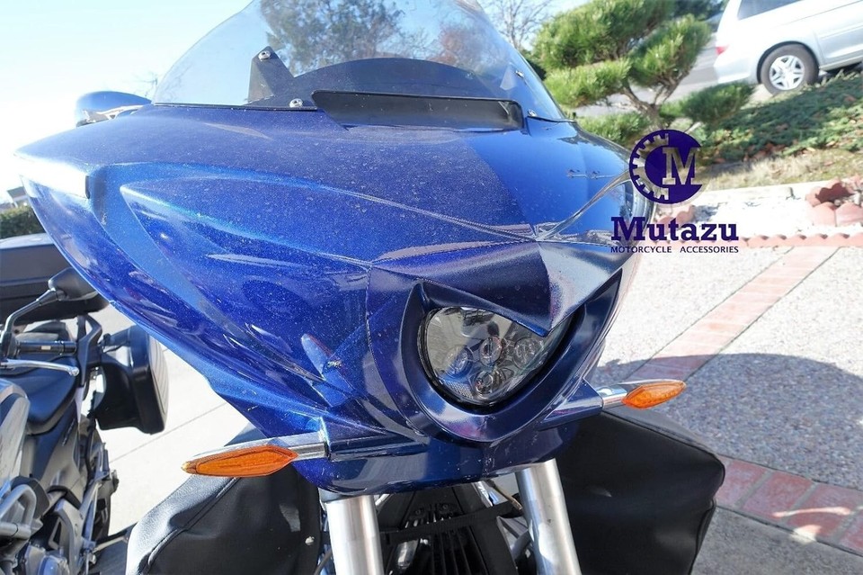 Mutazu Chrome Headlight Head light Eagle Bezel Scowl for Victory Cross ...