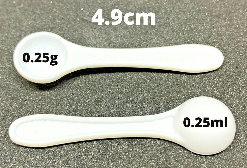 Measuring Spoon 250mg, 0.25g or 0.25ml Plastic Food Baking Medicine ...