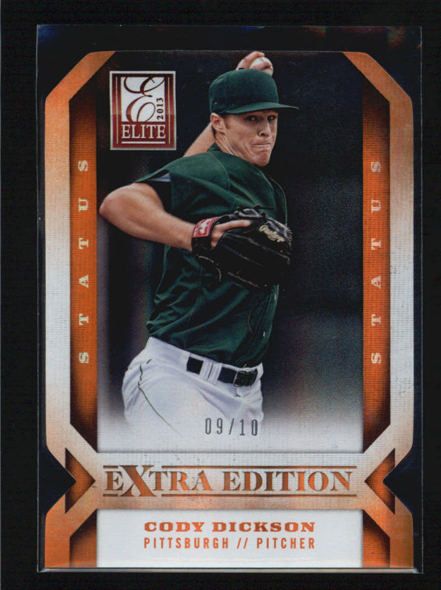 CODY DICKSON 2013 PANINI ELITE EXTRA EDITION ORANGE STATUS RC #09/10 ...