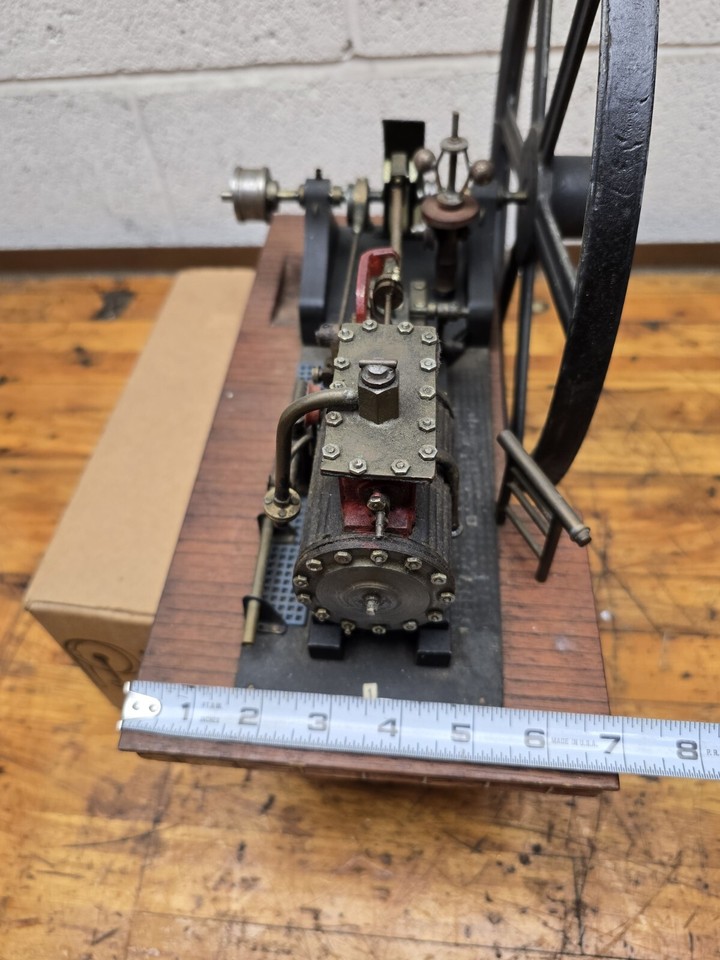 Vintage Horizontal Piston Steam Engine Model 12" Flywheel High Quality ...