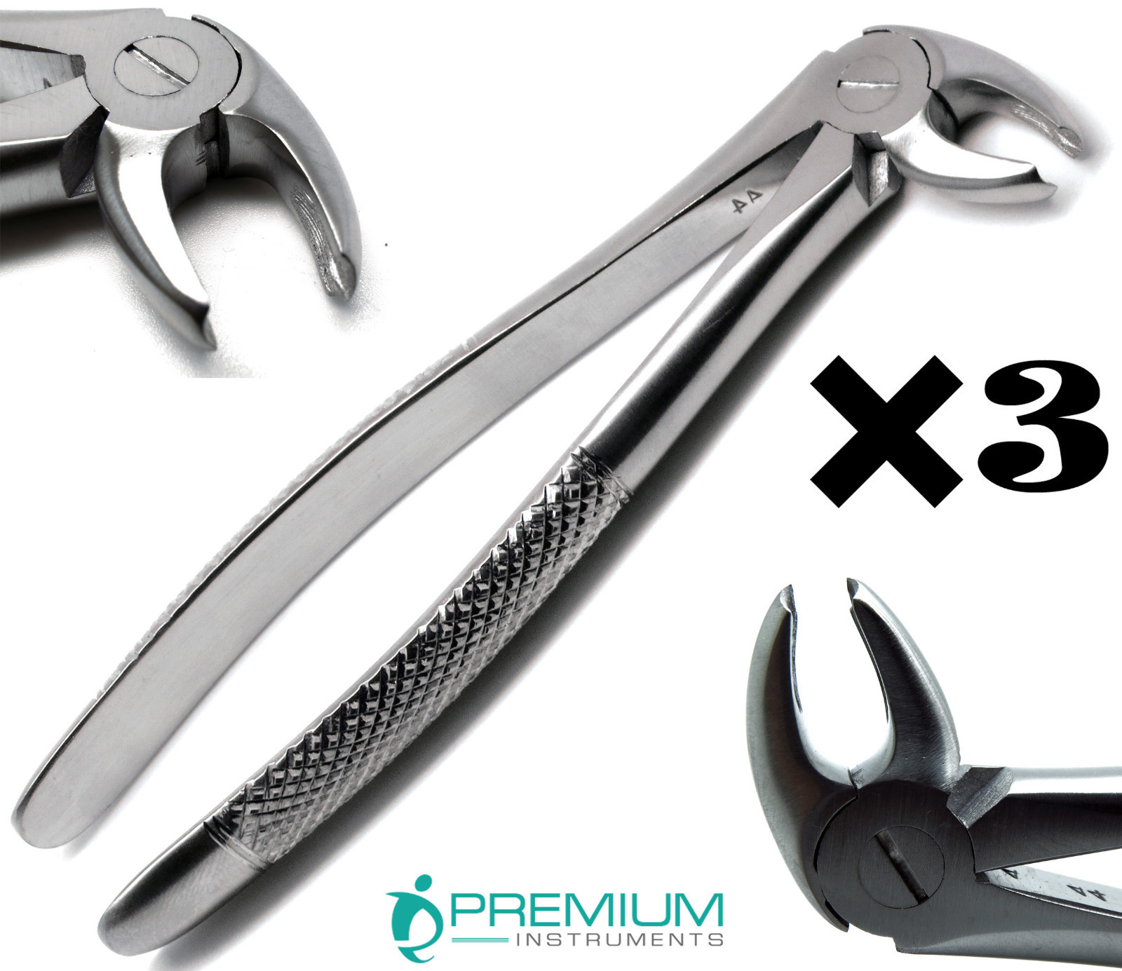 3 Pcs Dental Extracting Mead Forceps MD4 Molar Tooth Surgical New Instruments | eBay