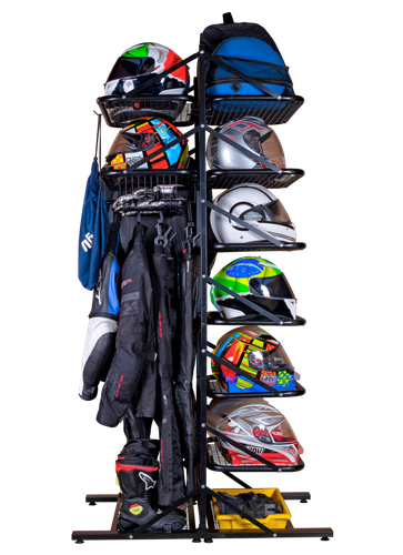 BikerTidy Motorcycle Motorbike Clothing jacket helmet storage rack ...
