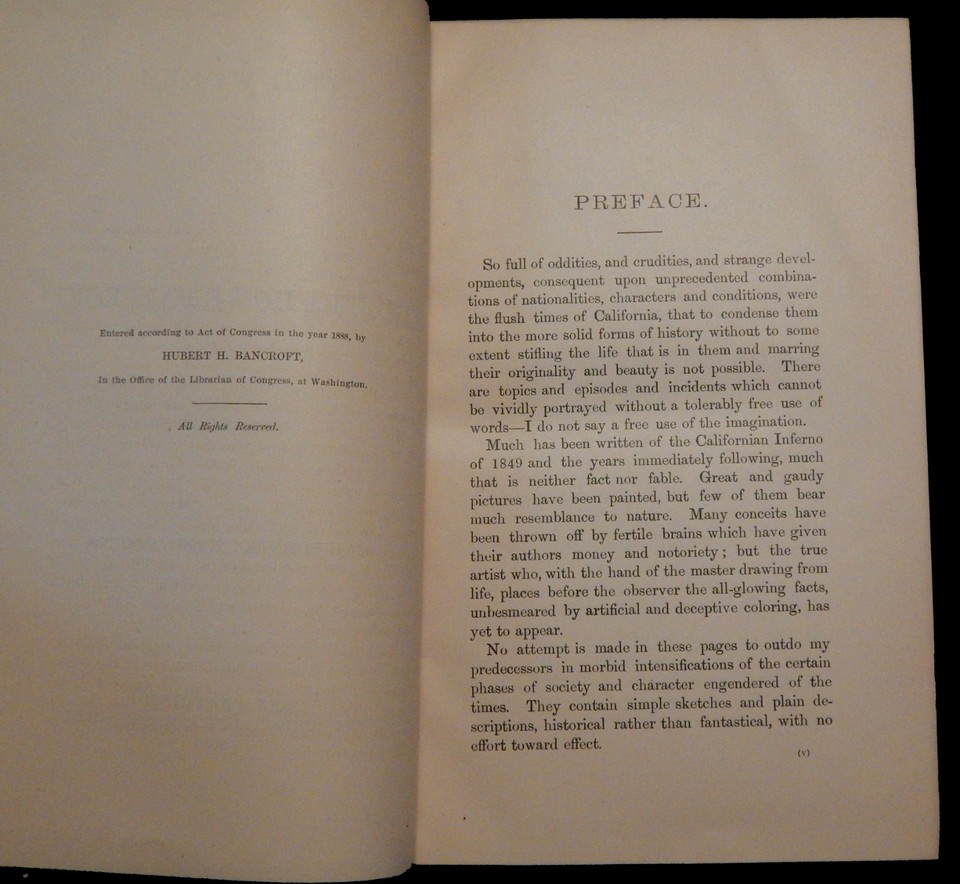 1888 ORIGINAL BANCROFT WORKS LEATHER BOOK HISTORY CALIFORNIA INTER ...