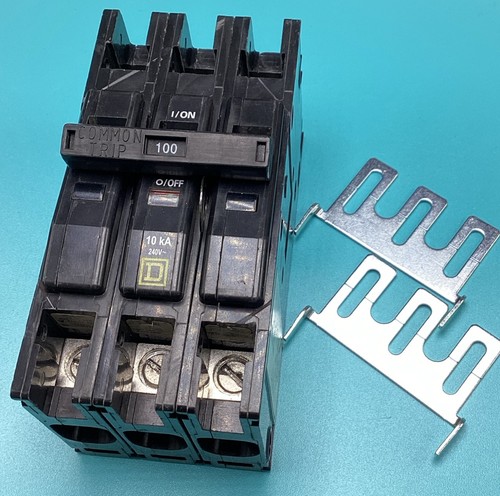 Circuit Breaker Square D QOU3100 100 Amp 3 Pole 240V | eBay