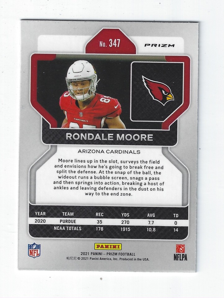 2021 Panini Prizm Prizms Green #347 Rondale Moore | eBay
