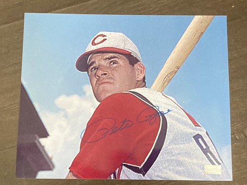 Pete Rose Autographed signed 8x10 Photo COA HOLO | eBay