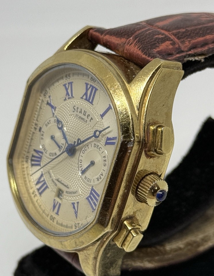 Stauer Automatic Wristwatch With Box / 27 Jewels Water Resistant Runs ...