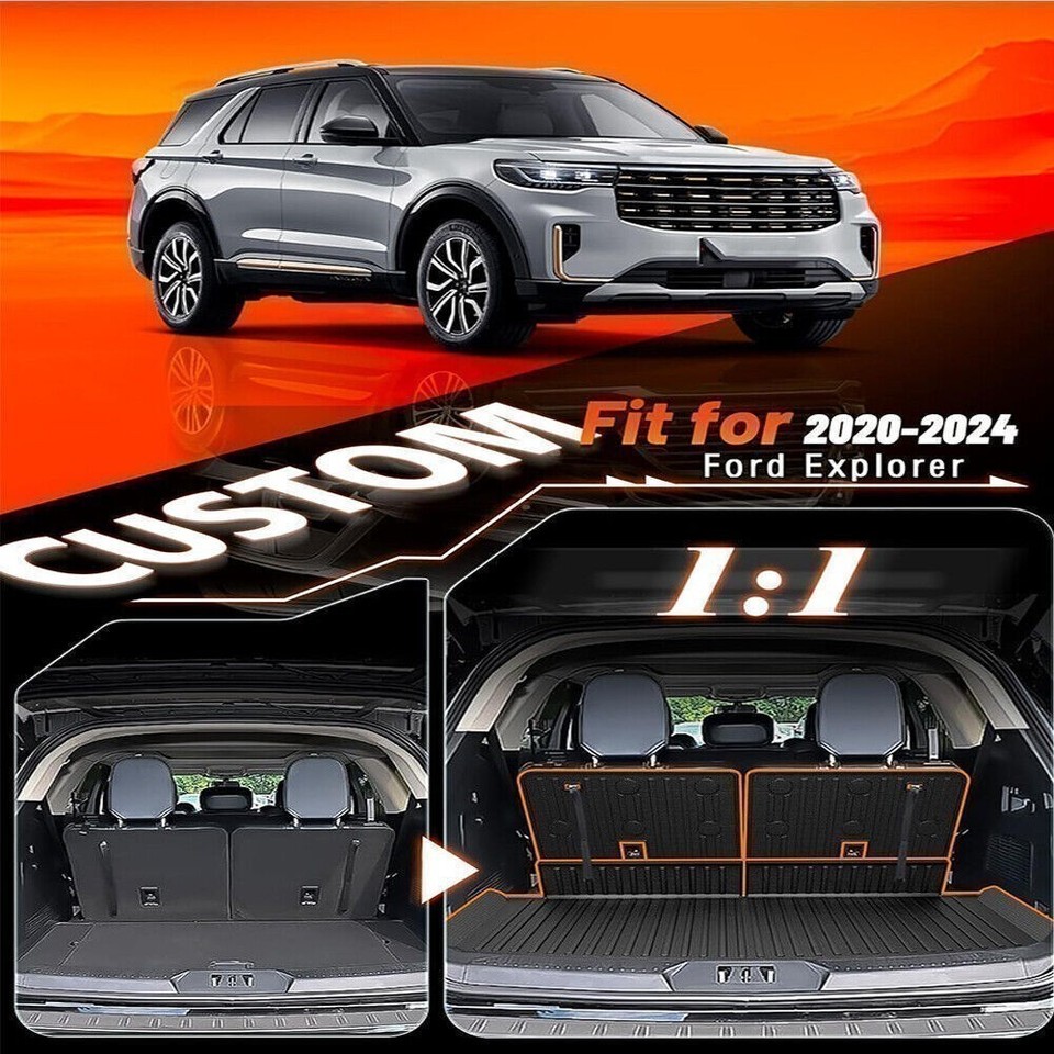 Fit 2020-2025 Ford Explorer Trunk Mat Cargo Liner For 2022 Explorer ...