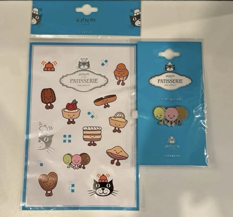 Jellycat Mia Macaron Pink Paris Patisserie Exclusive Enamel Pin and ...