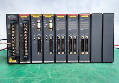 4458 TOSHIBA PROGRAMMABLE CONTROLLER WITH PS261/MC11/AO32/DO32 MODULE ...