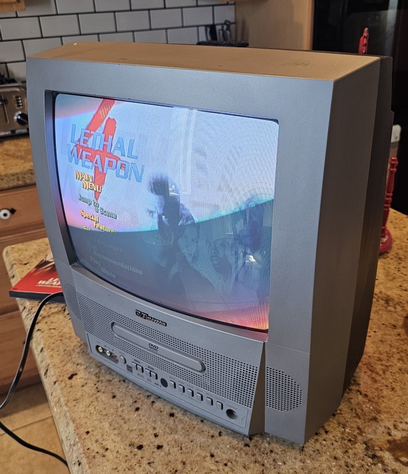 Emerson EWC13D4 CRT TV 13" Built In DVD Player GAMING TV -No Remote | eBay