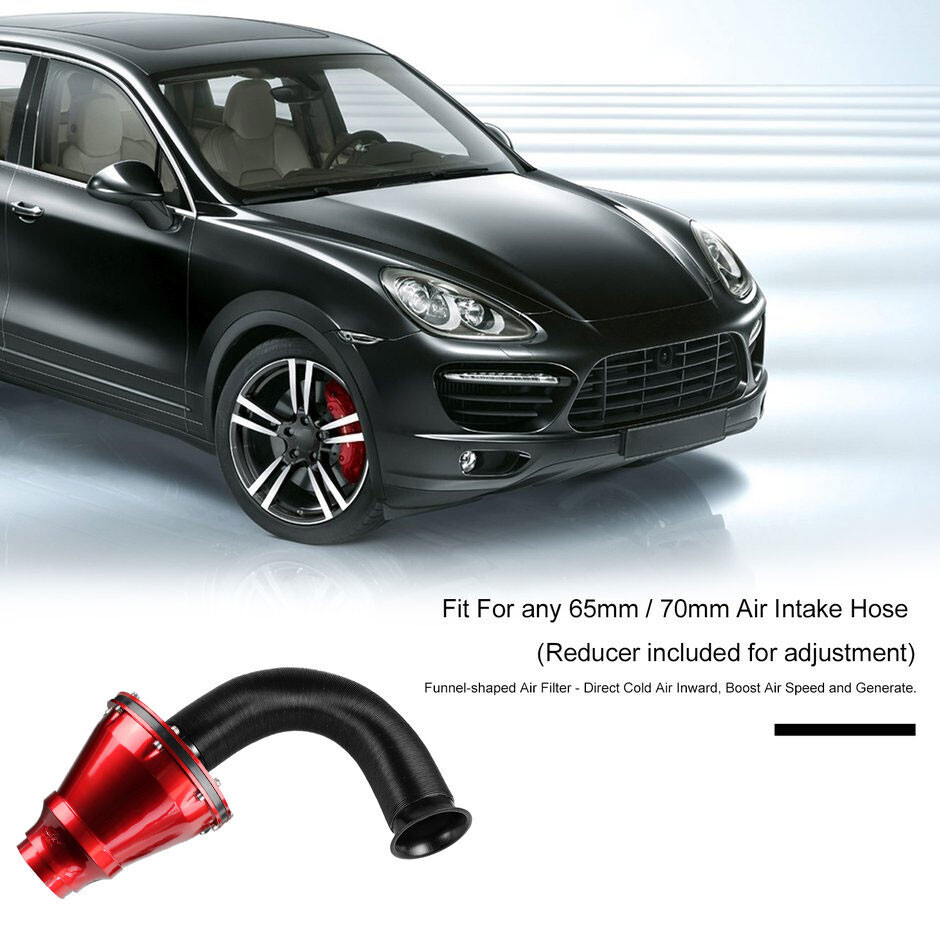Apollo Universal Cold Air Intake Induction Kit With Air Box & Filter ...
