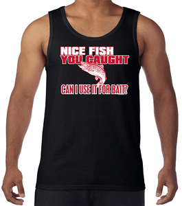 Funny Singlets Men's Novelty Singlets Tank Tops Funny Tees NICE FISH ...