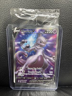 pokemon Go promo mewtwo v card- With Top Loader- English… | eBay