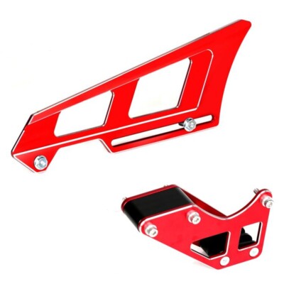 3D Engrave RED Rear Chain Guard Guide Saver Set For SUZUKI DR650 /S/SE ...