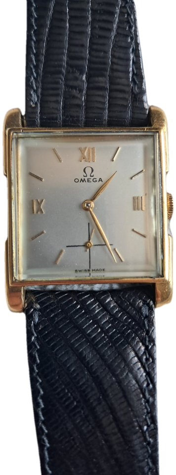 Vintage OMEGA Square Dress Watch – Solid 18k Gold – Manual Wind – 30,g ...