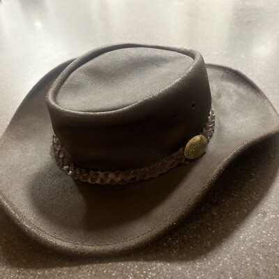 JACARU Mens Hat Australia’s Leather Hat Swagman Size Small | eBay