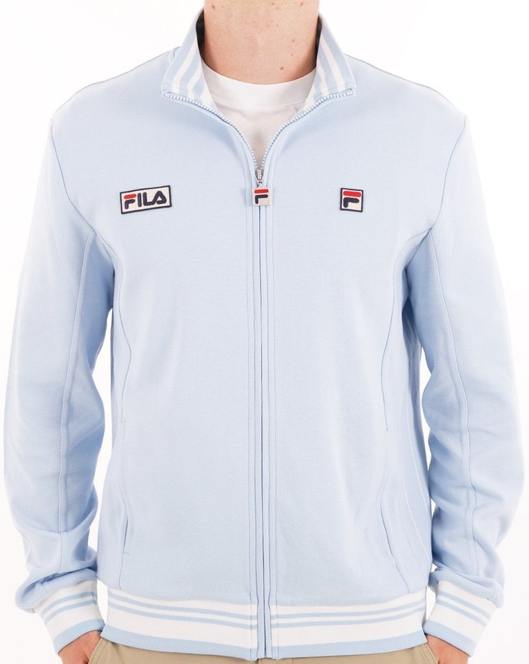 Fila Vintage Twin Badge Track Top Sky Blue | eBay UK