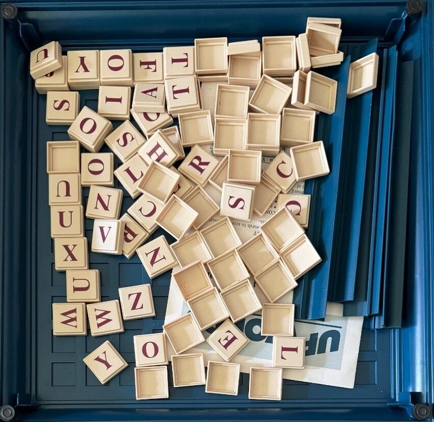 YOU PICK Replacement 1997 UpWords 4312 Off White Maroon Letter Blue ...