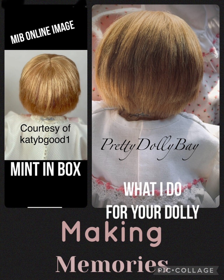 VTG BABY DEAR KITTEN THUMBELINA LG DOLL TYPES~RESTORE HAIR REROOT ...