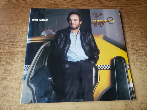 AUTOGRAPHED 1980s EXCELLENT Merle Haggard A Friend In CA. COVER ONLY NO ...
