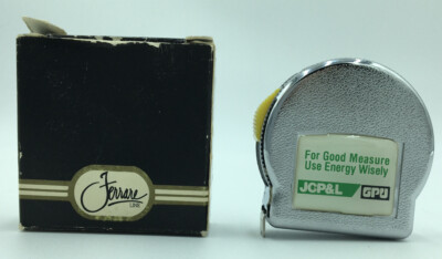 JCP&L GPU Tape Measure Silver tone Electric Utility Advertising | eBay