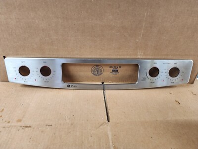 GE RANGE CONTROL PANEL STAINLESS STEEL PART# 164D6004P001 164D6004P002 ...