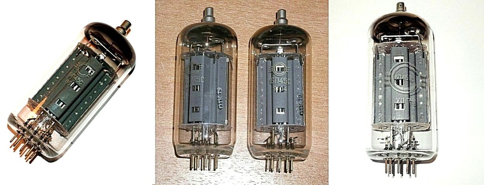 6P45S 6п45с a-g EL509 / EL519 6KG6 Soviet USSR Svetlana Tubes Bitly ...
