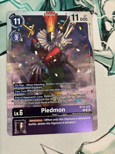 Piedmon BT15-079 R Digimon CCG | Exceed Apocalypse NM | eBay