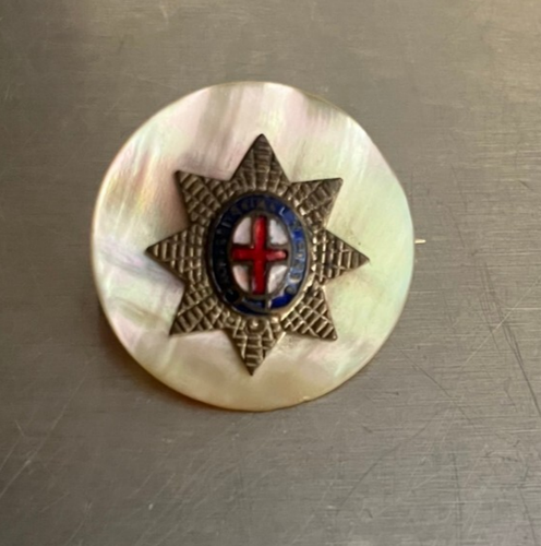 WW1 Sweetheart Brooch Coldstream Guards Pearl & Enamel MOP Vintage Very Rare | eBay