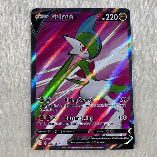 Pokémon TCG Gallade V Sword & Shield - Lost Origin 181/196 Holo Ultra ...