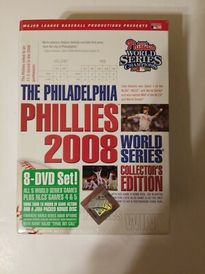 New Rare Philadelphia Phillies 2008 Collectors Edition Sealed 8 DVD Set ...