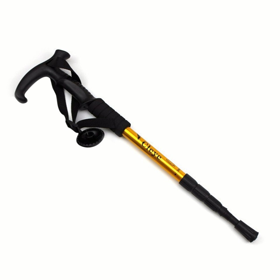 US Trekking Sticks Walking Hiking Poles Adjustable Folding Anti-Shock ...