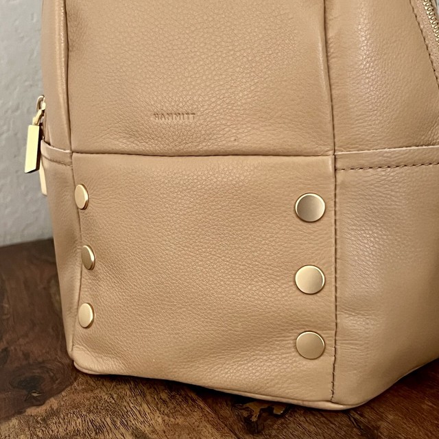 Hammitt Hunter Small Botanical Snake Gold Brushed Leather Backpack for ...