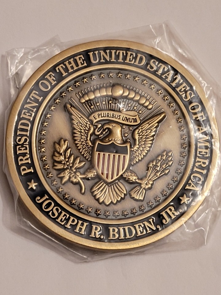 POTUS~ Authentic ~ Joseph R Biden 46th Challenge Coin~ WHMO. 2021 | eBay