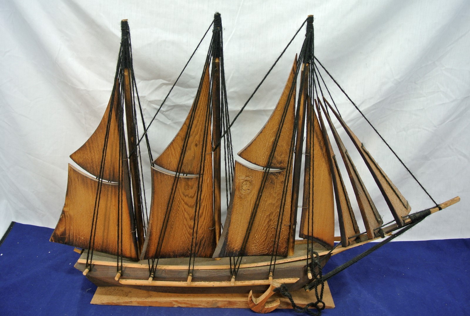 31" WOODEN MODEL SAIL BOAT HAND MADE | eBay
