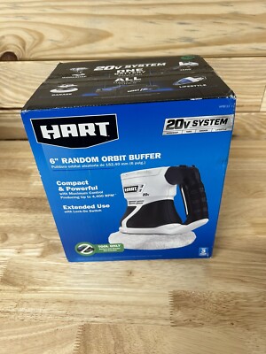 Hart 6" Random Orbit Buffer Black and White TOOL ONLY 810022394243| eBay