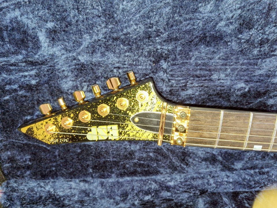 ESP USA M-1 NTB, 2021 GOLD SPLATTER EDITION, REVERSE HEADSTOCK, OFR ...