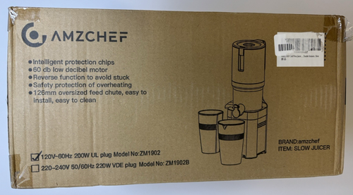 New AMZCHEF Cold Press Juicer, Juicers Machines - Wide Mouth & Large ...