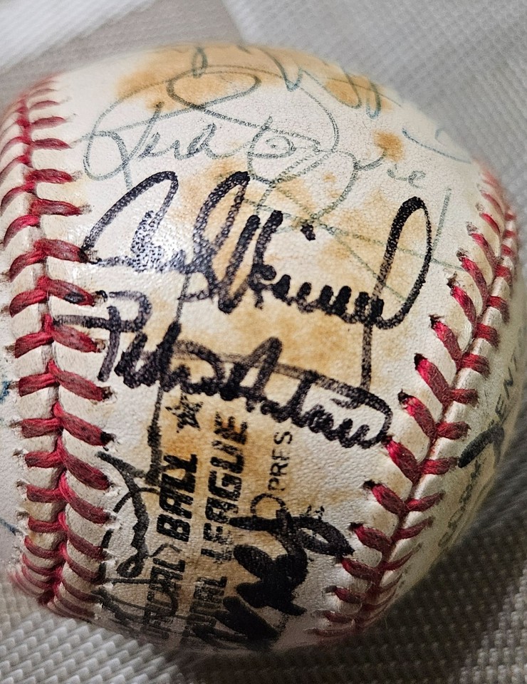 Los Angeles Dodgers Team Signed Autograph MLB Baseball, 26 SIGNATURES ...