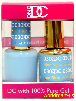DND DC Duo Gel Color Matching Polish 18ml-0.6fl.oz Color DC030- AQUA ...
