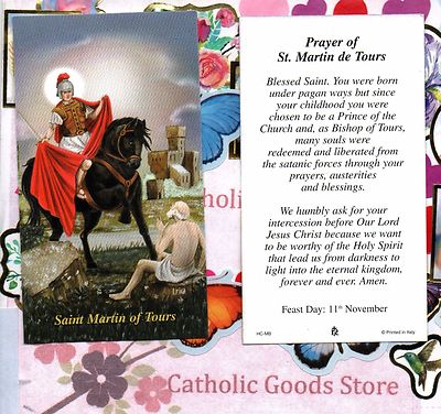 Saint Martin de Tours with Prayer of St. Martin de Tours - Paperstock ...