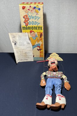 Howdy Doody Marionette With Box Vintage 1950s Peter Puppet | eBay