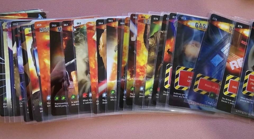 Doctor Who Battles In Time COMPLETE Test Set 85/85 Cards Very Rare Set ...