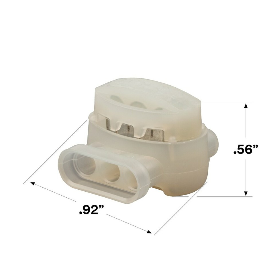 3M Scotchlok Electrical IDC 314U-POUCH, Pigtail, Self-Stripping,White ...
