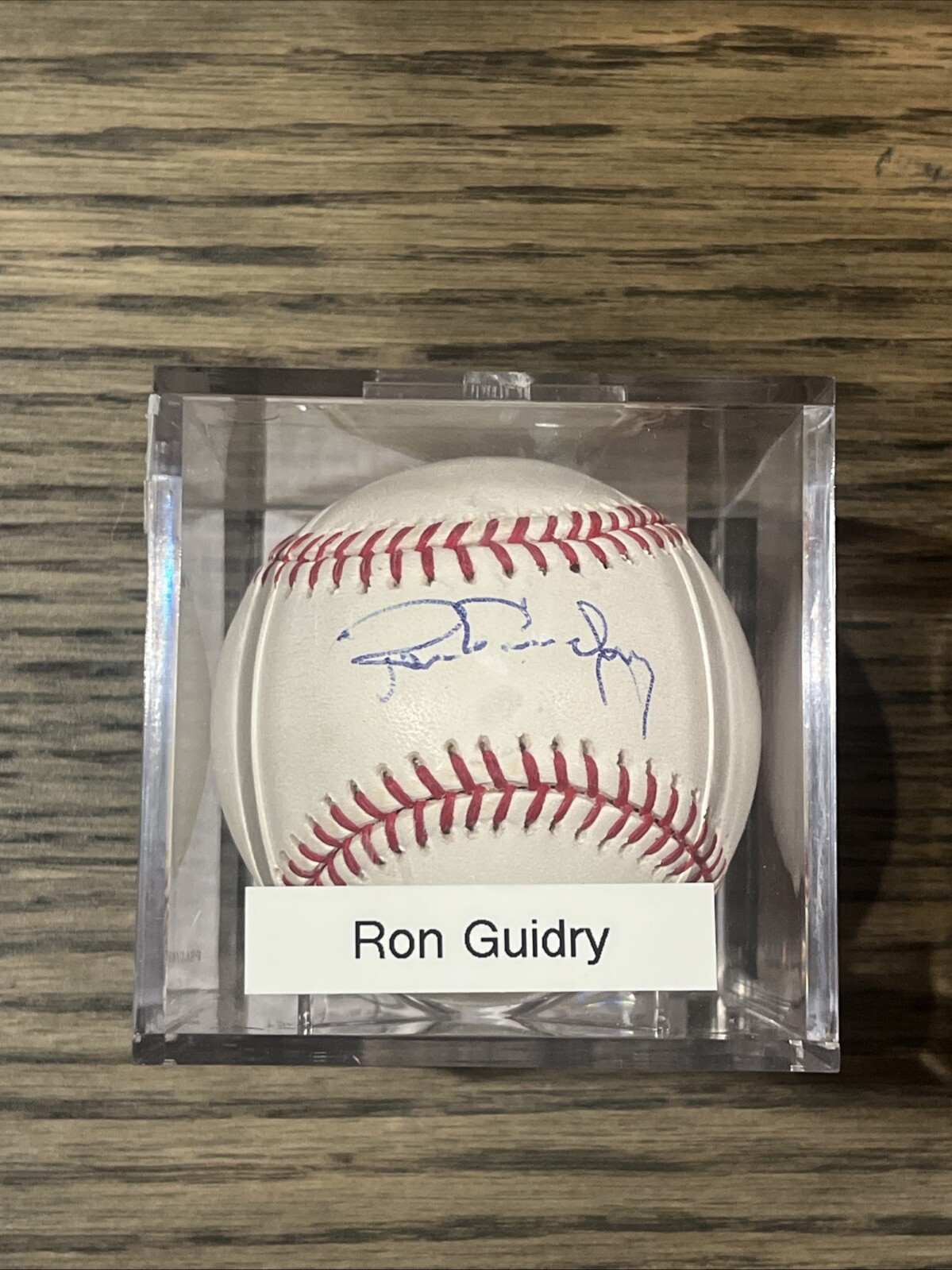 RON GUIDRY SIGNED BASEBALL AUTOGRAPH MLB BALL NEW YORK YANKEES PSA COA ...