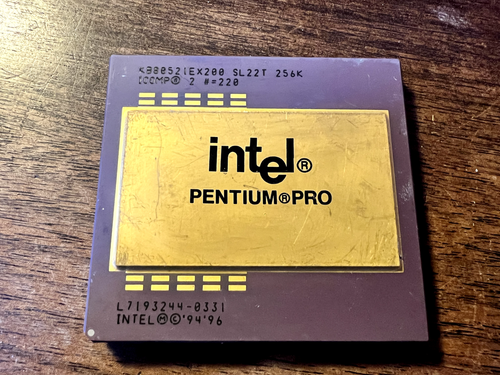 Intel Pentium Pro 200 MHz KB80521EX200 SL22T 256K - GOLD RECOVERY | eBay