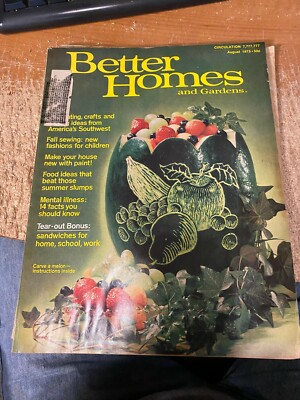 BETTER HOMES & GARDENS MAGAZINE----AUGUST 1973 | eBay